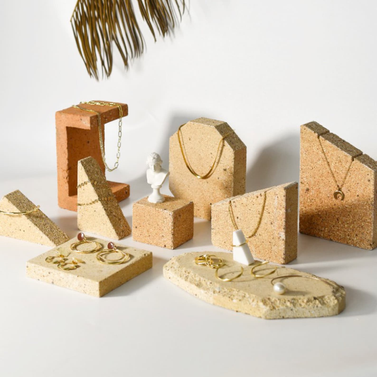 Nature Stone Jewelry Display Marble Jewelry Display Set - Etsy