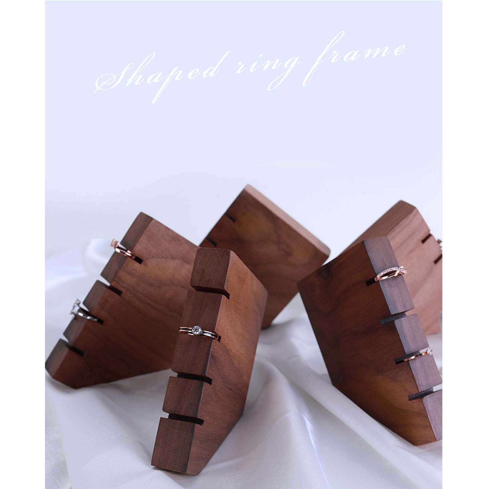 Wood Ring Display Stand Ring Display Holder Jewelry Display | Etsy