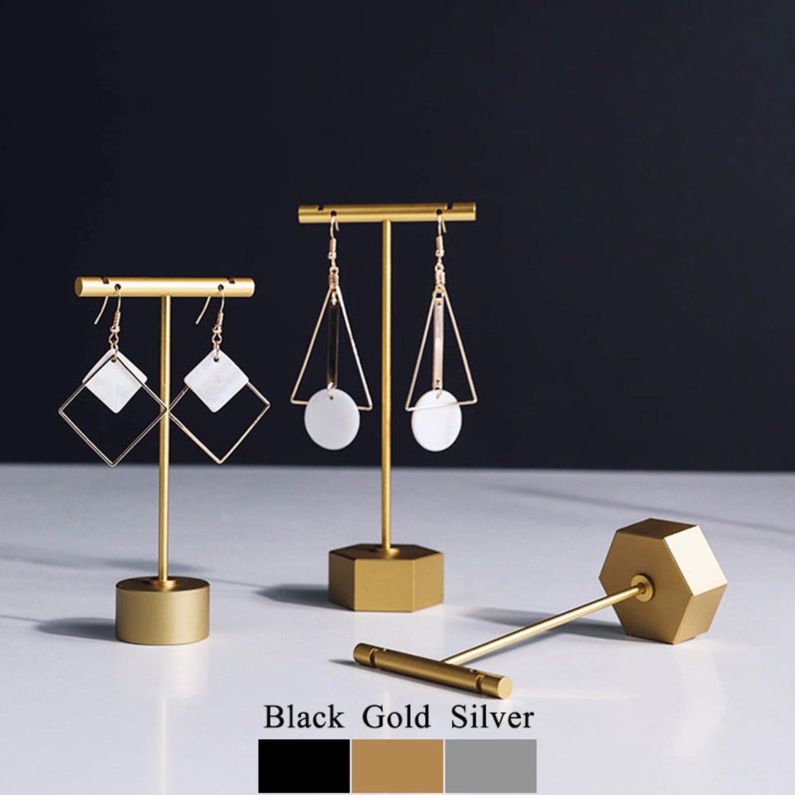 T-bar Earrings Display Stand Stud Earrings Display | Etsy