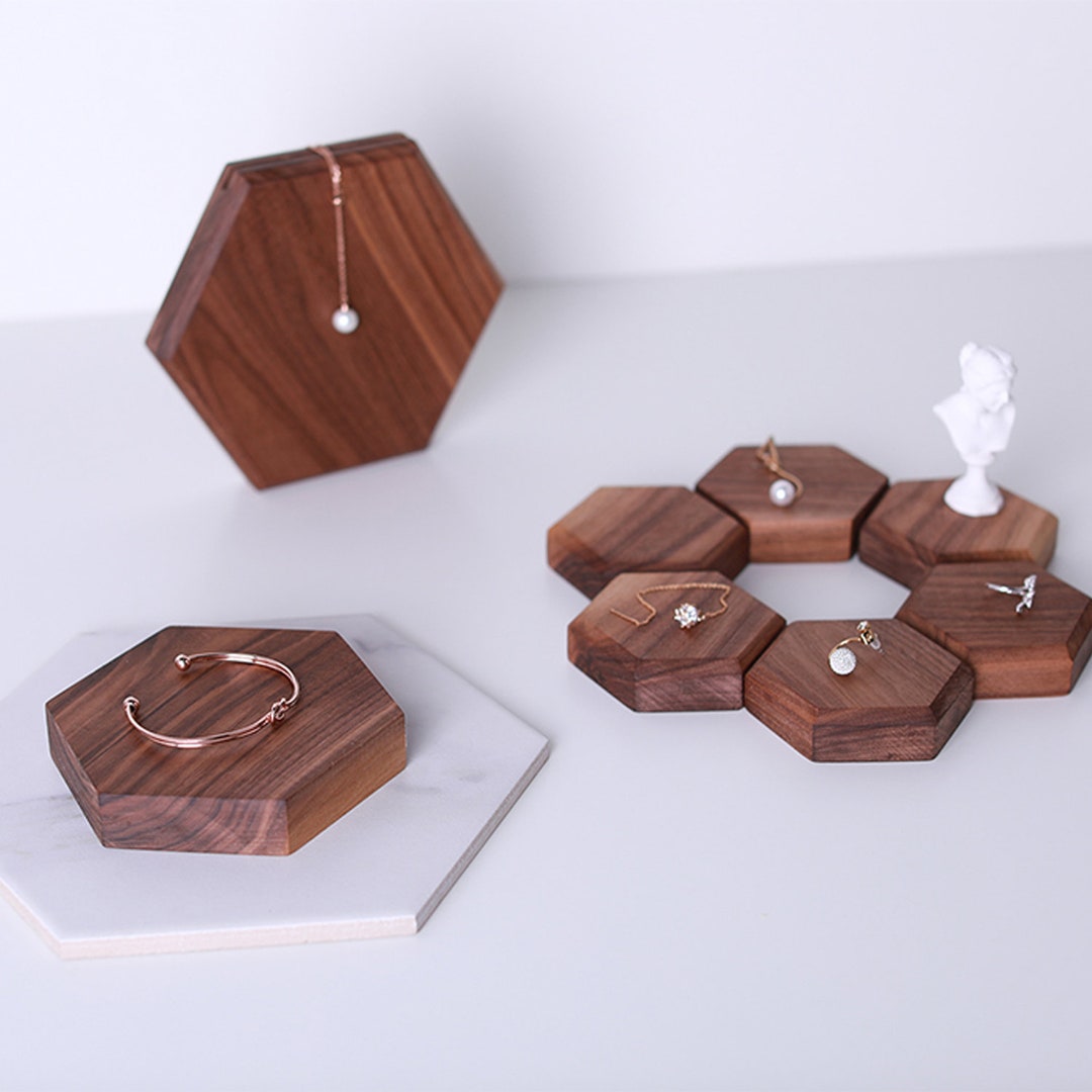 Wood Ring Display Stand, Earring Display Stand, Ring Display Holder ...