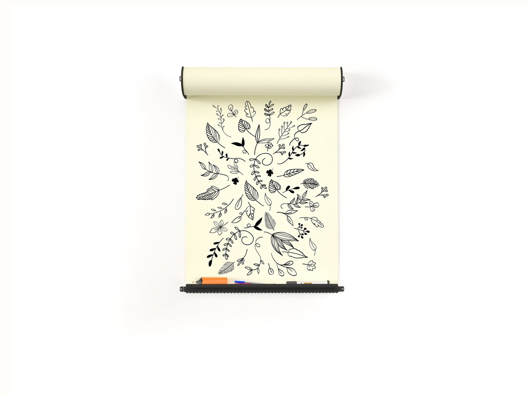 Paper Roller With Pen Holder /paper Dispenser Wall Mounted / Cafe Menu ...
