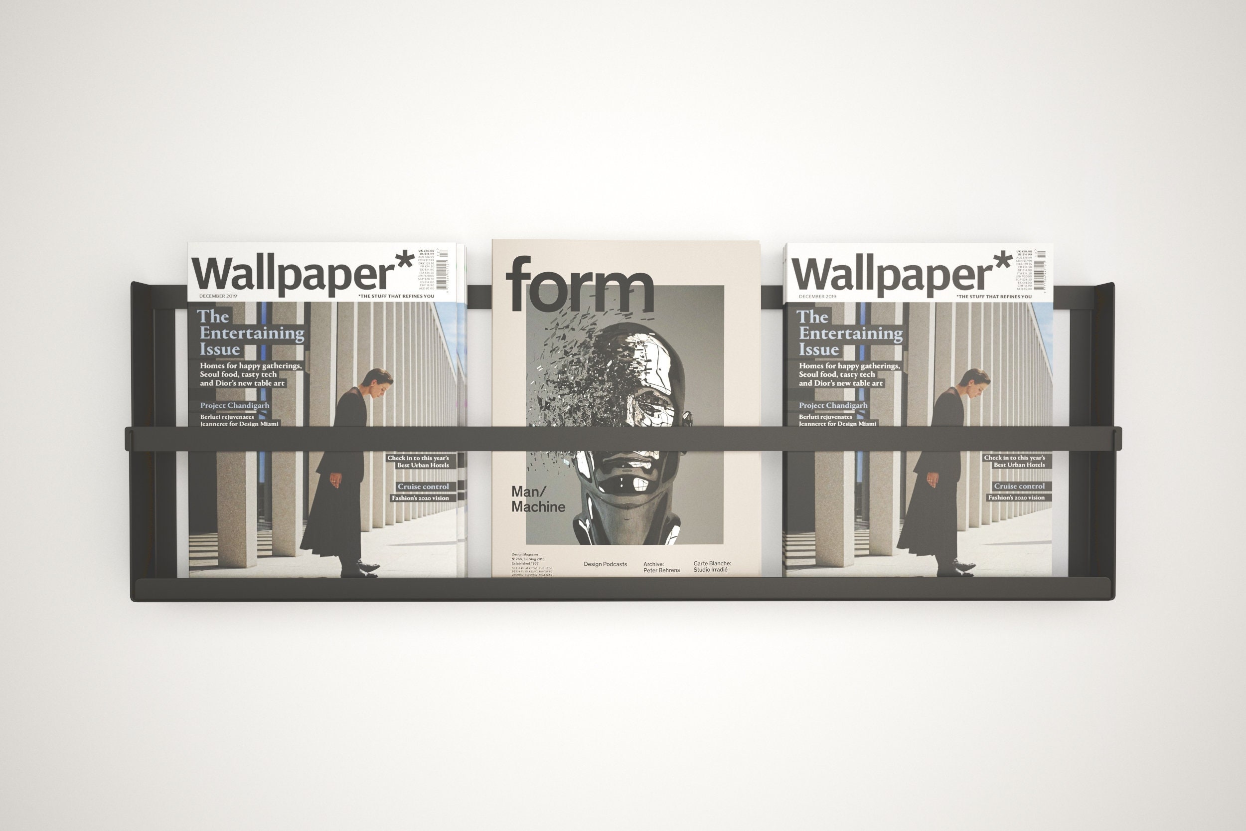 Wall Mounted Big Magazine Rack / Magazine and Book Holder / | Etsy UK