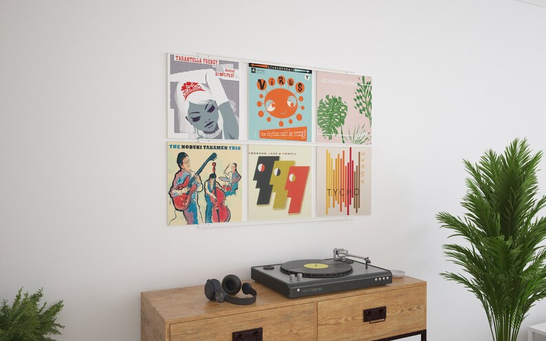 Vinyl Wall Display Wall Mounted / Floating Album Shelf / Vinyl | Etsy