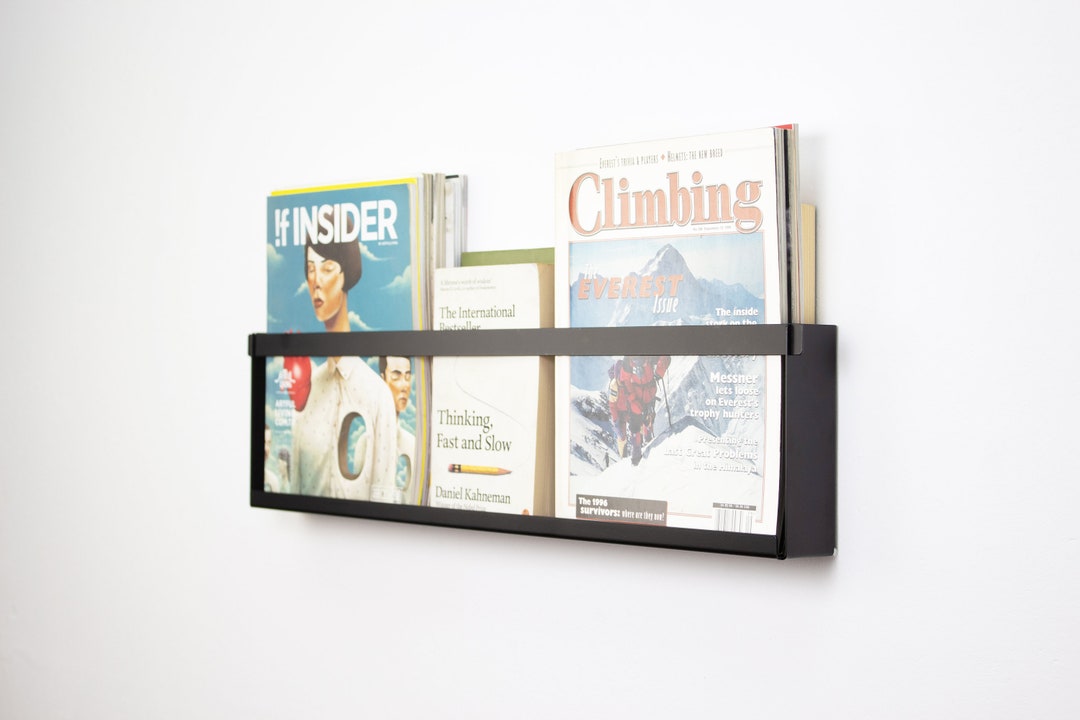 Wall Magazine Rack / Wall Mounted Magazine Holder / Metal Magazine ...