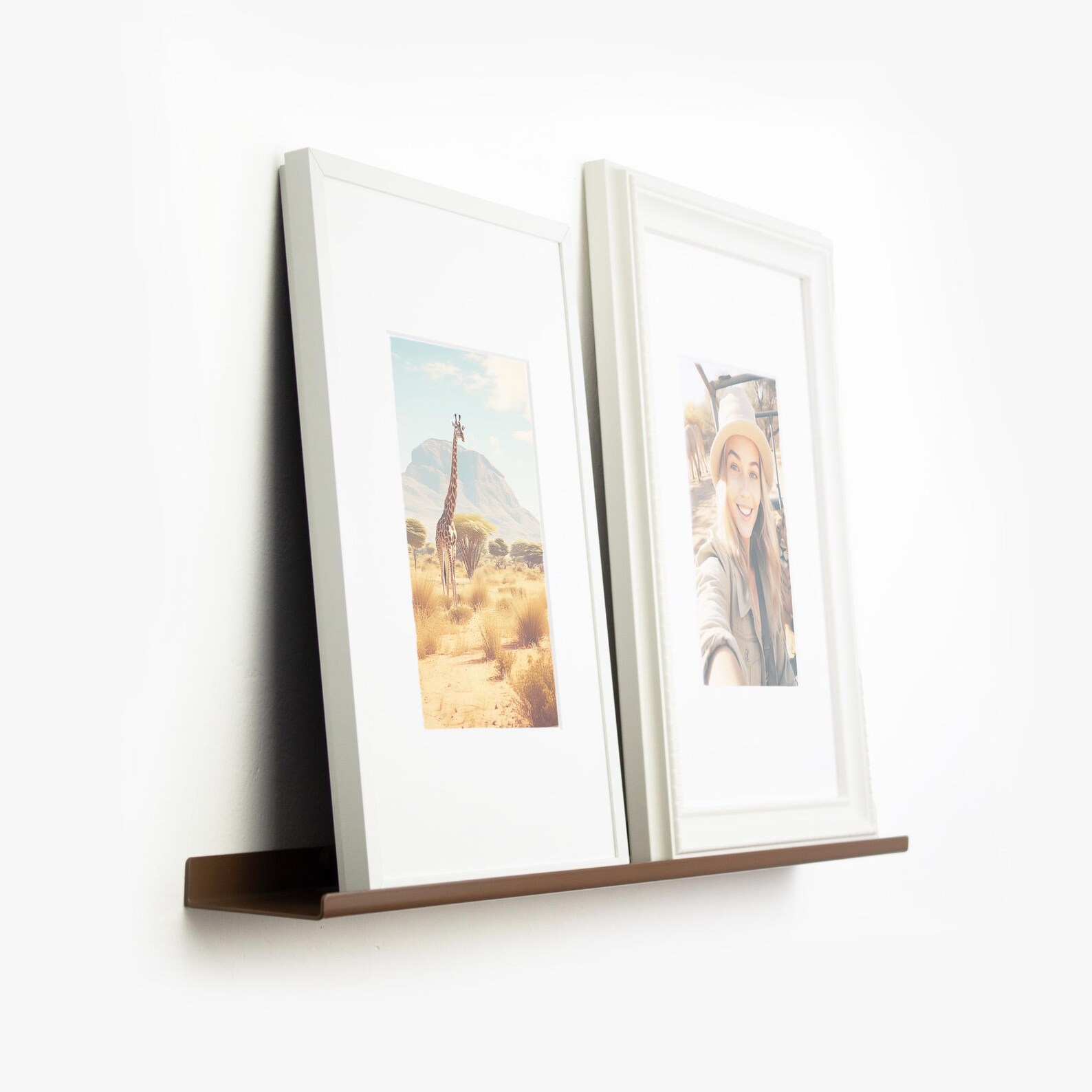 Floating Picture Shelf / Wide Photo Rail / Metal Picture Ledge ...