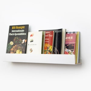Cookbook Stand / Wall Mounted Cookbook Holder / Kitchen Shelves / Over ...