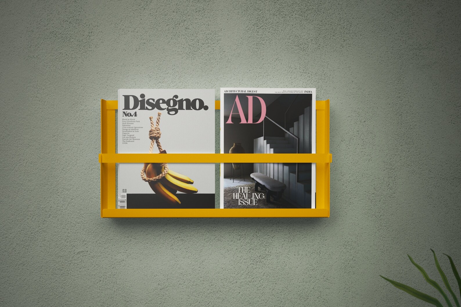 Wall Mounted Big Magazine Rack / Magazine and Book Holder / - Etsy