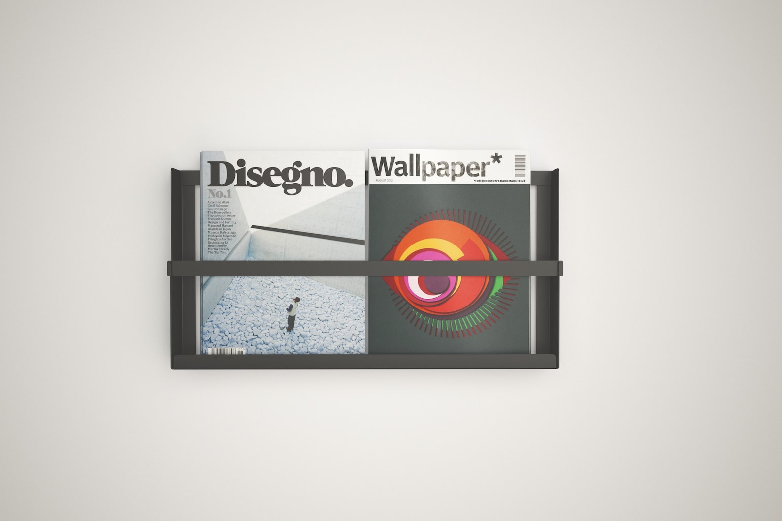 Wall Mounted Big Magazine Rack / Magazine and Book Holder / - Etsy