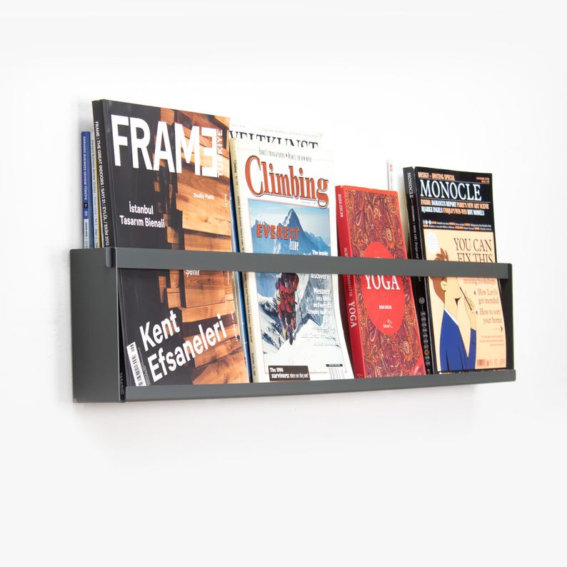 Floating Magazine Rack by Manyfoldstore/ Wall Magazine Rack / Wall ...