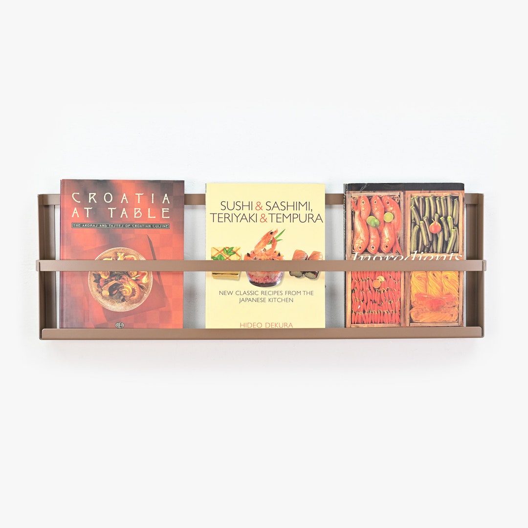 Wall Mounted Big Magazine Rack / Wall Mount Book Shelf / Newspaper ...