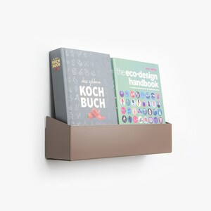 Metal Book Holder / Wall Mounted Bookshelf / Book Nook Organizer / Home ...