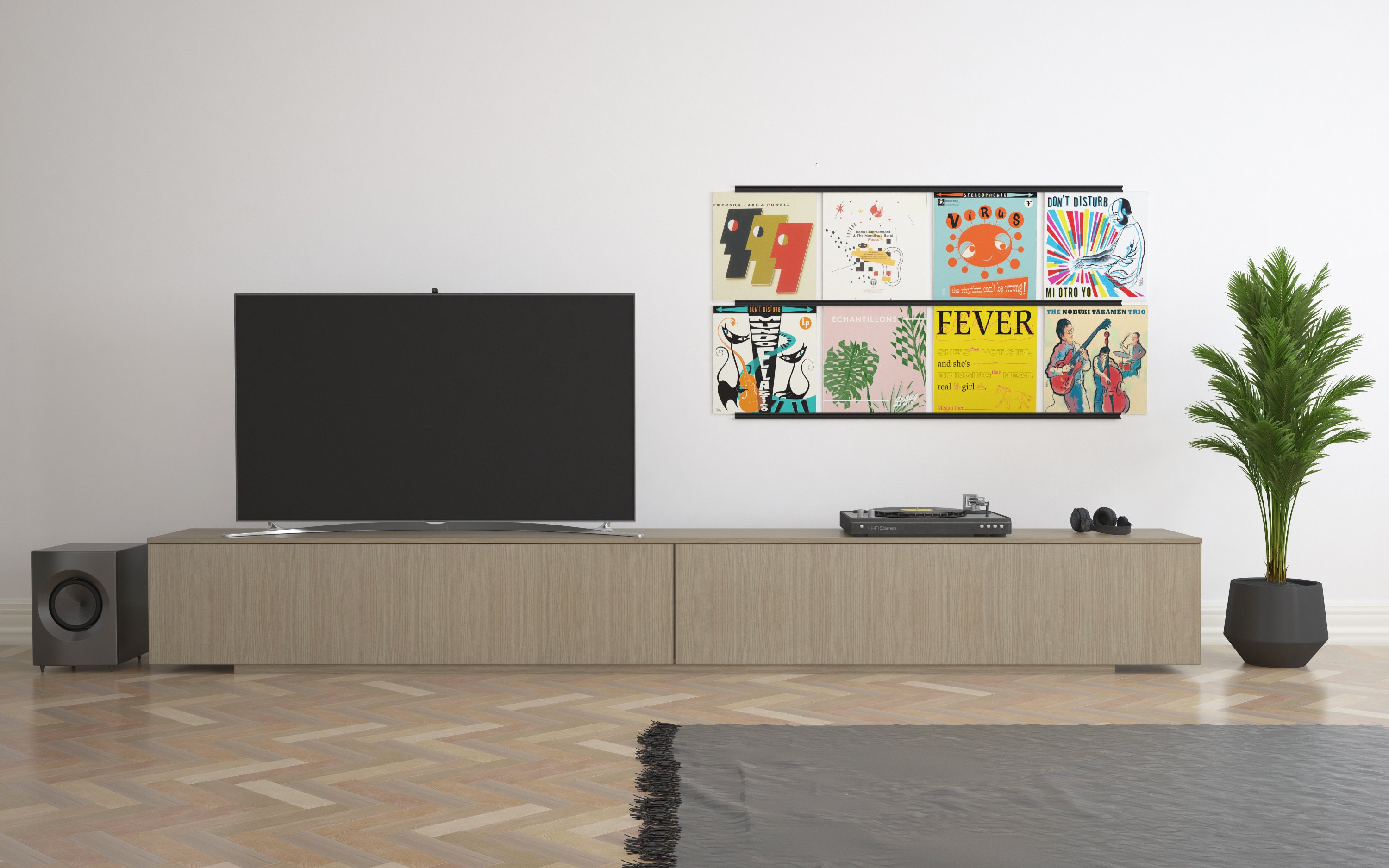 Vinyl Wall Display Wall Mounted / Floating Album Shelf / Vinyl | Etsy