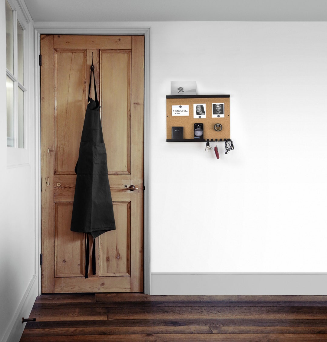 Magnetic Pinboard / Entryway Organizer / Wall Mounted Mail Organizer ...