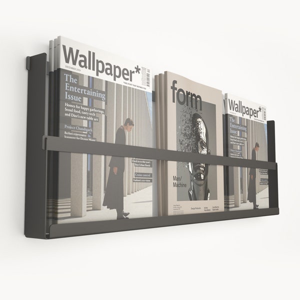 Leather Magazine Rack - Etsy