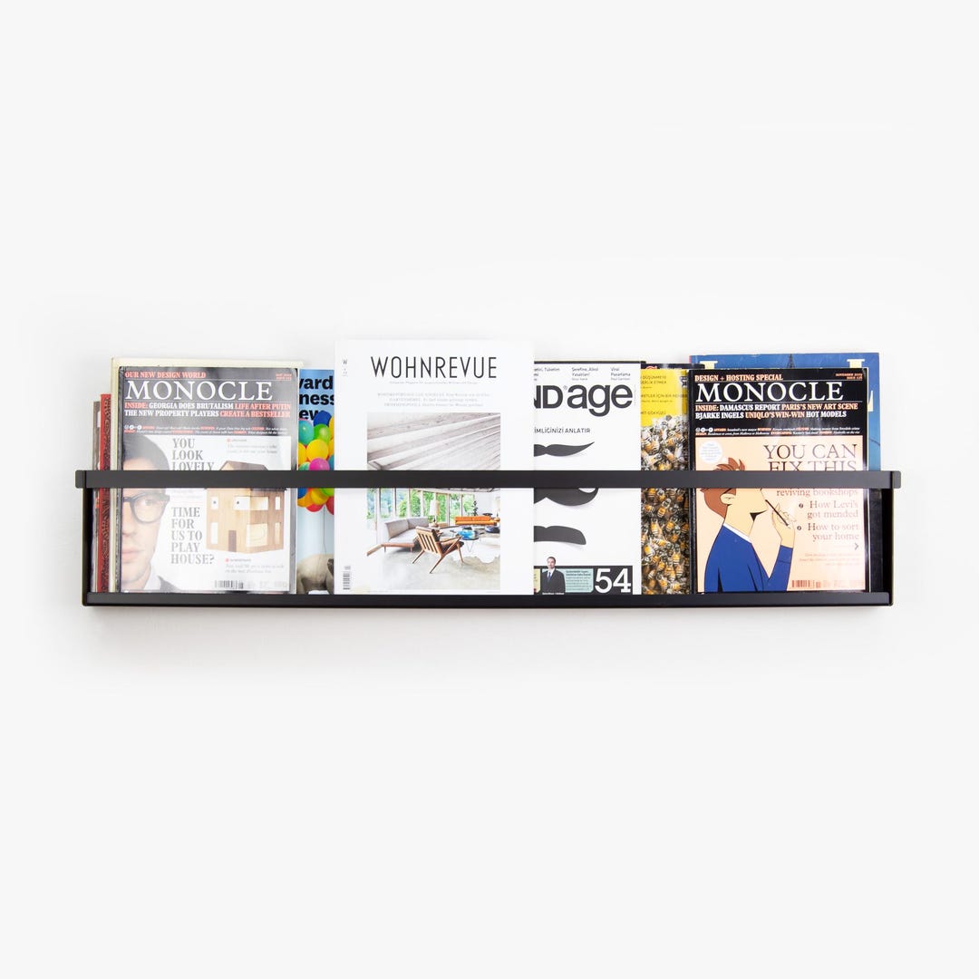 Floating Magazine Rack by Manyfoldstore/ Wall Magazine Rack / Wall ...