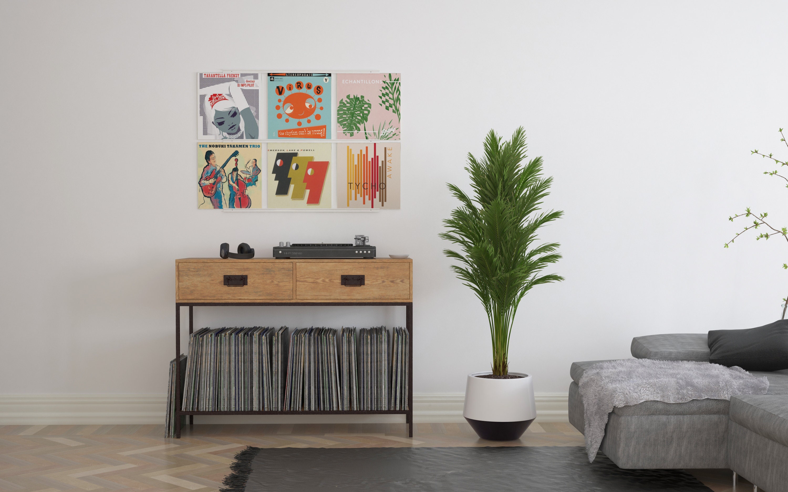 Vinyl Wall Display Wall Mounted / Floating Album Shelf / Vinyl - Etsy