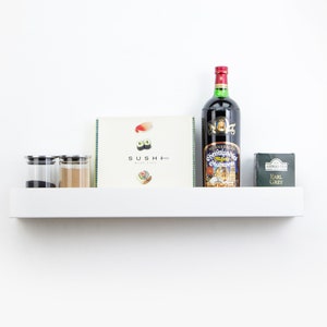 Cookbook Stand / Wall Mounted Cookbook Holder / Kitchen Shelves / Over ...