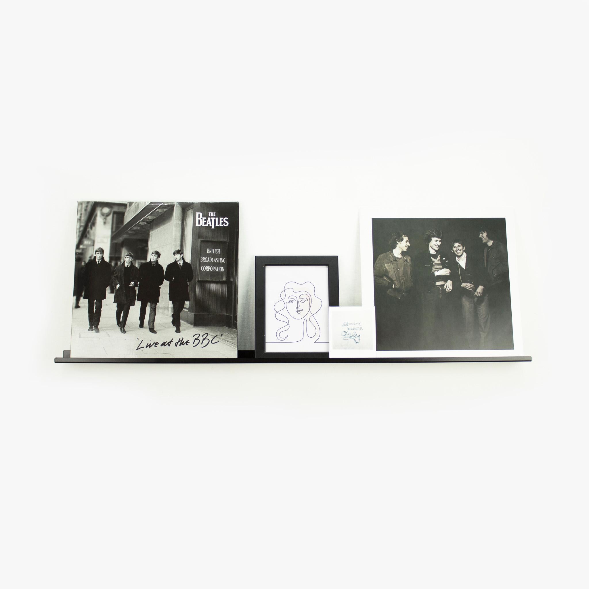 Floating Picture Shelf / Wide Photo Rail / Metal Picture Ledge ...