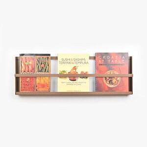 Wall Mounted Big Magazine Rack / Magazine and Book Holder / Gift for ...