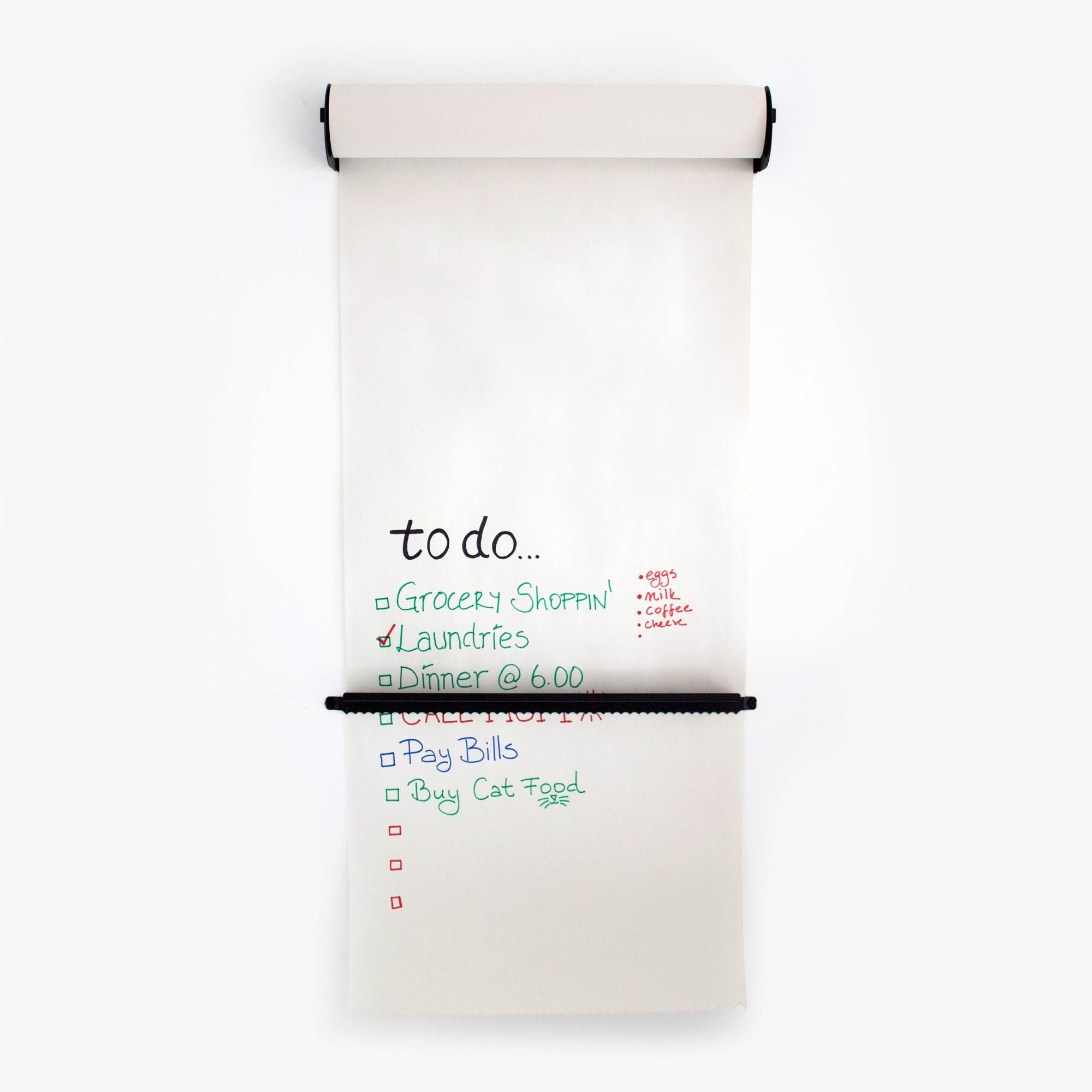 Paper Roller With Pen Holder /paper Dispenser Wall Mounted / Cafe Menu ...