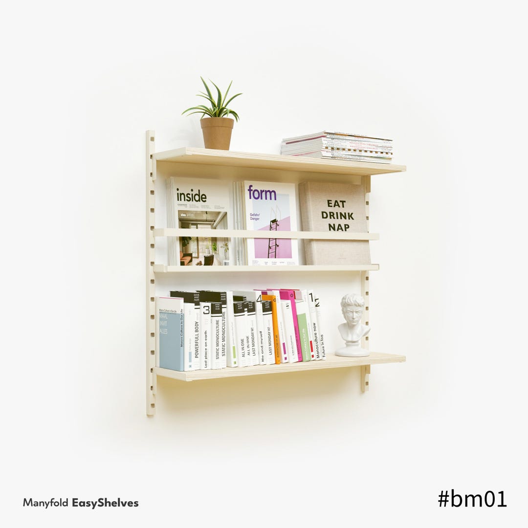 Manyfold Easy Shelves: Modular Retro Shelving Unit / Mid Century Modern ...