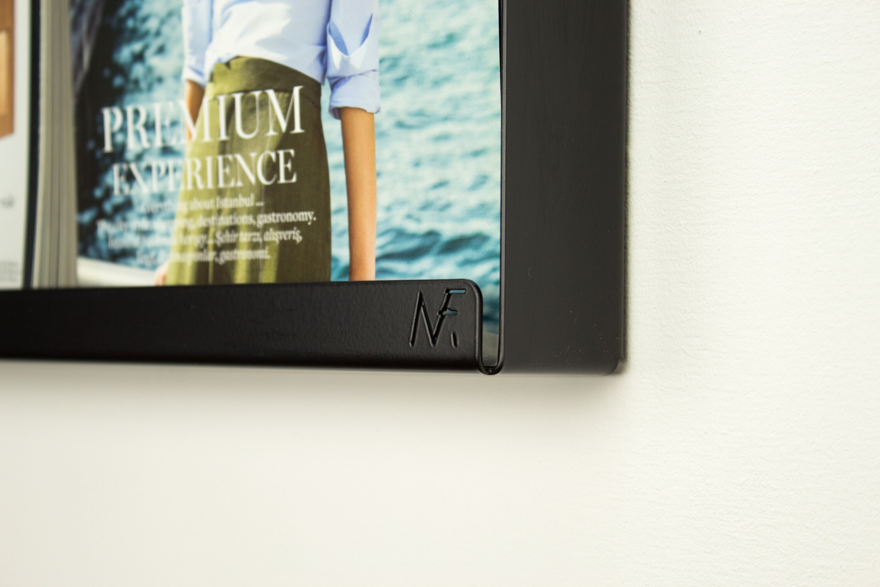 Wall Mounted Big Magazine Rack / Wall Mount Book Shelf / | Etsy