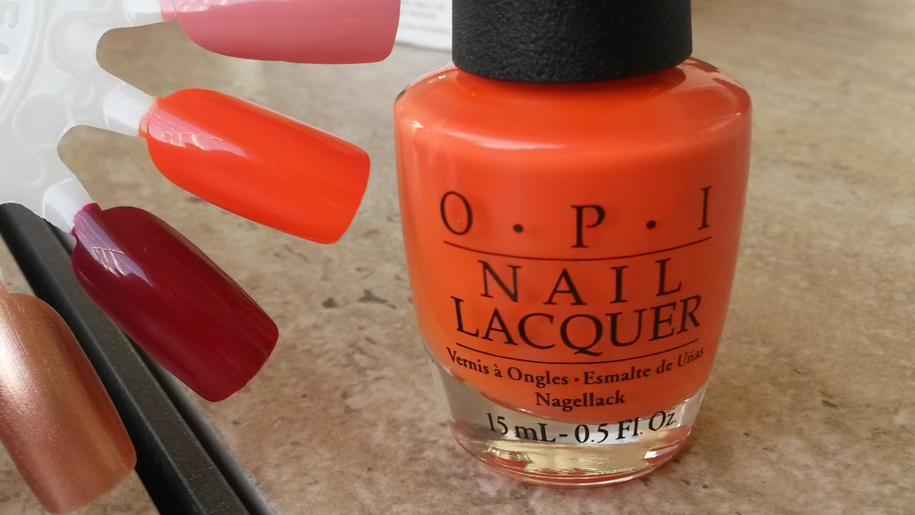 Opi Red Orange Nail Polish