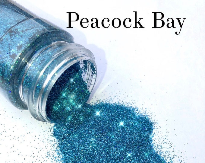 Peacock Bay/ Holographic Turquoise Ultra Fine Glitter | Etsy