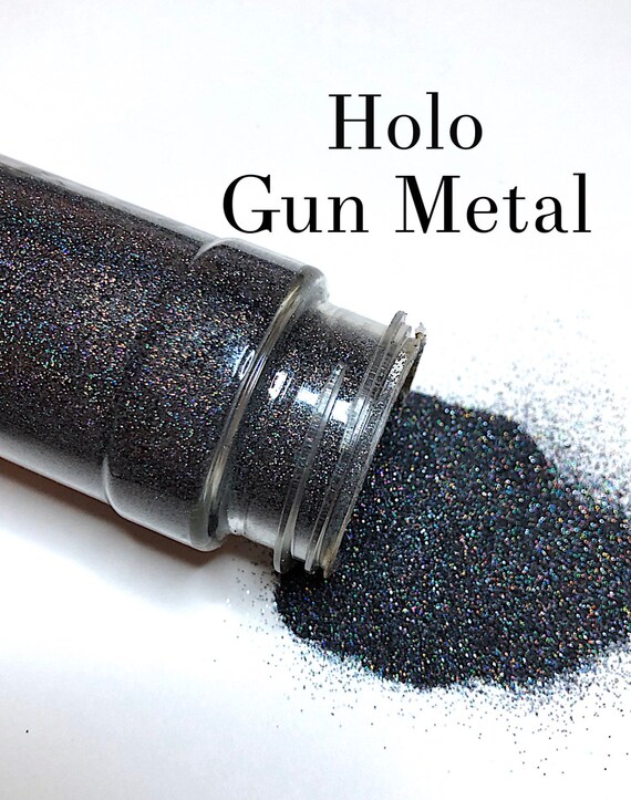 Holo Gun Metal/ Gun Metal Color Holographic Ultra Fine Glitter - Etsy
