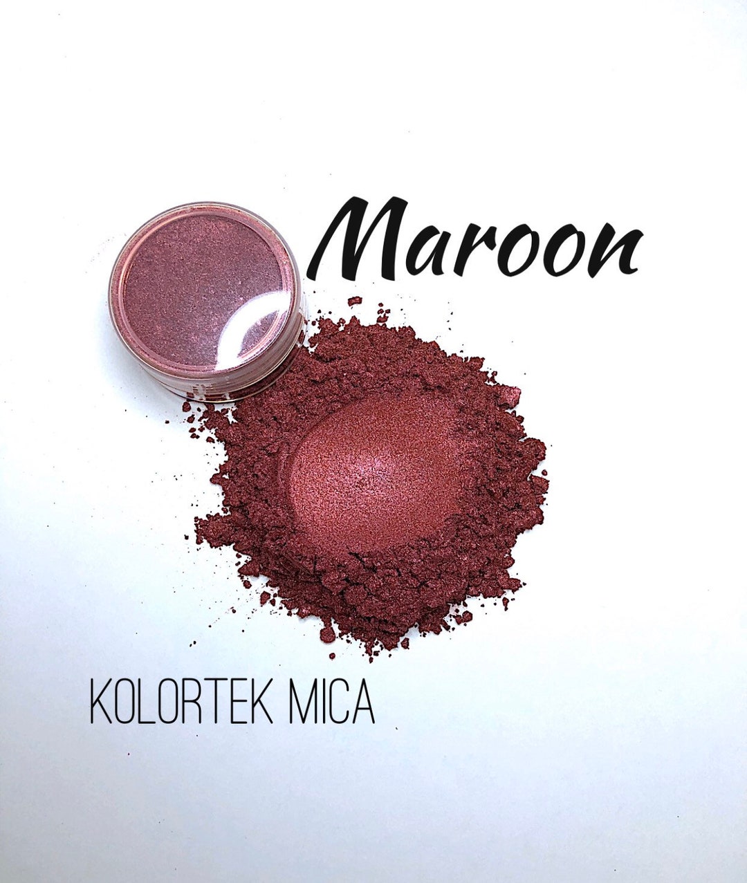 Maroon Pearlescent Mica Powder KOLORTEK Cosmetic Grade - Etsy