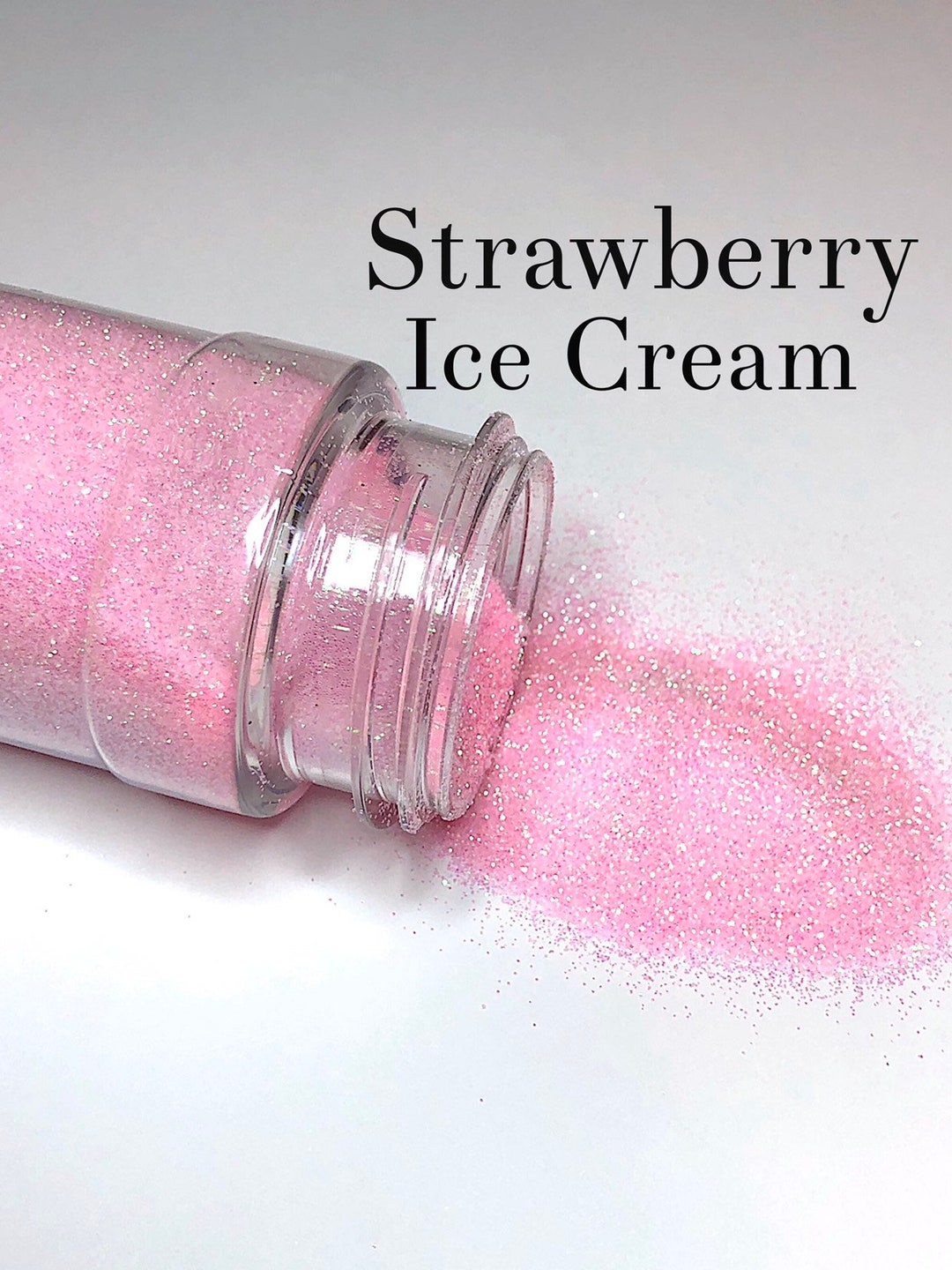Strawberry Ice Cream / Light Pink Iridescent Polyester Ultra Fine ...