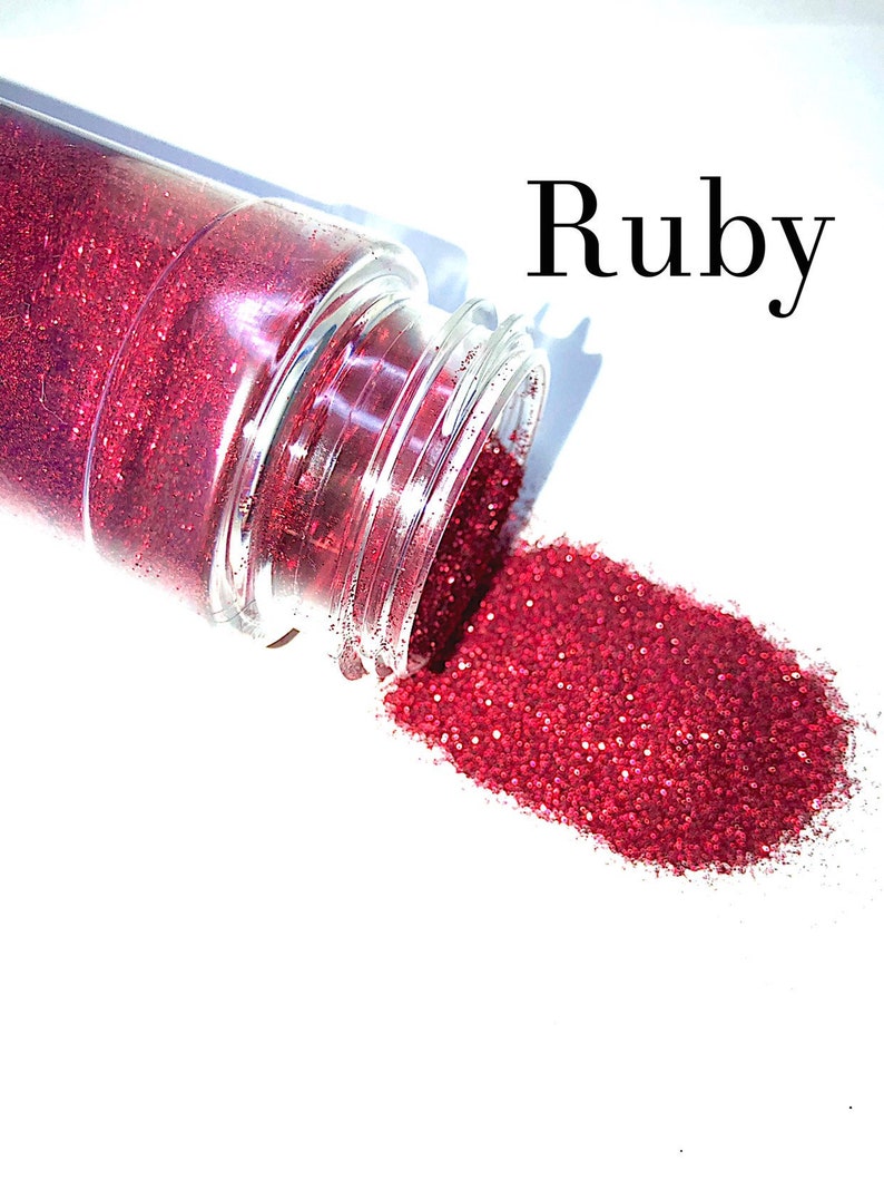 Ruby/ a Ruby Red Metallic Ultra Fine Polyester Glitter 1 Oz. - Etsy