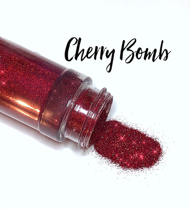 Cherry Bomb/ Red Holographic Polyester Ultra Fine Glitter - Etsy