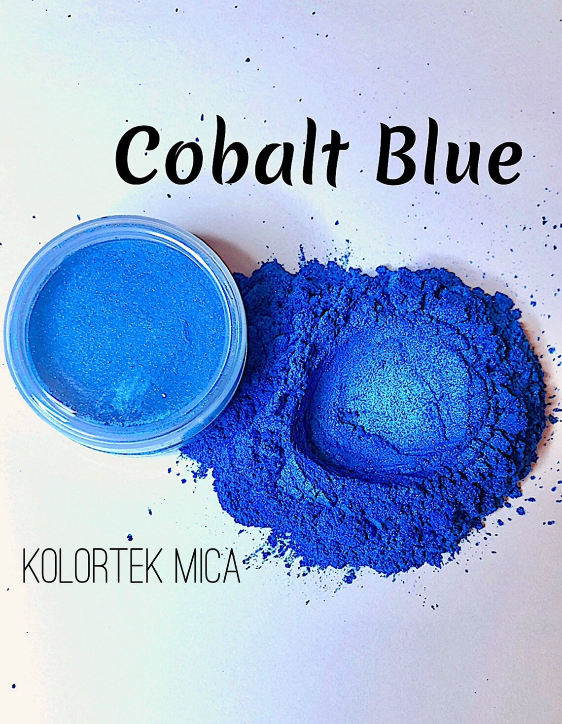 Cobalt Blue Pearlescent Mica Powder 5g. KOLORTEK Cosmetic - Etsy
