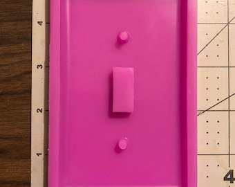 Single Outlet Plate Silicone Mold / Rectangular Light Switch Cover ...