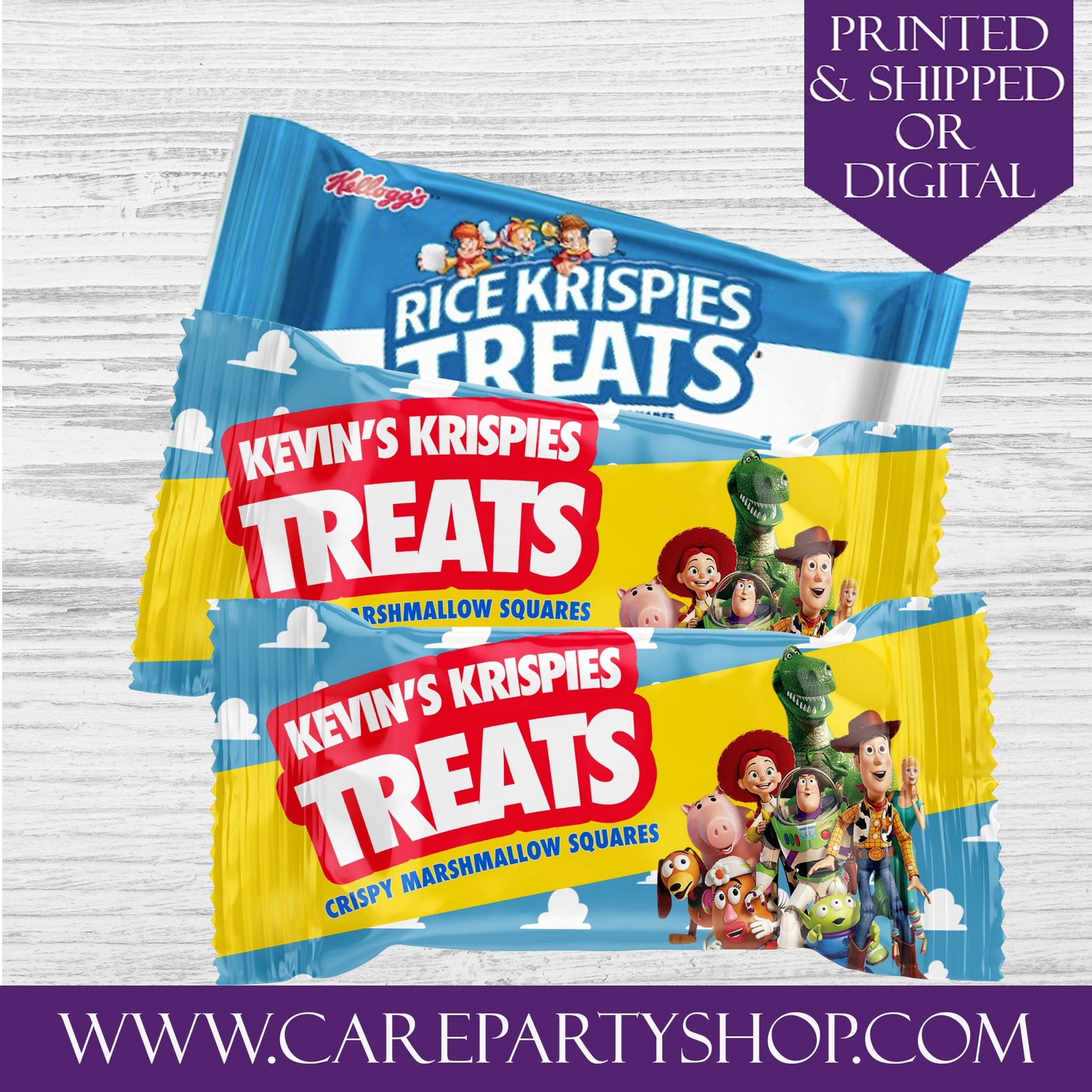 Toy Story Rice Krispies Treats Custom Krispie Treats Toy Etsy