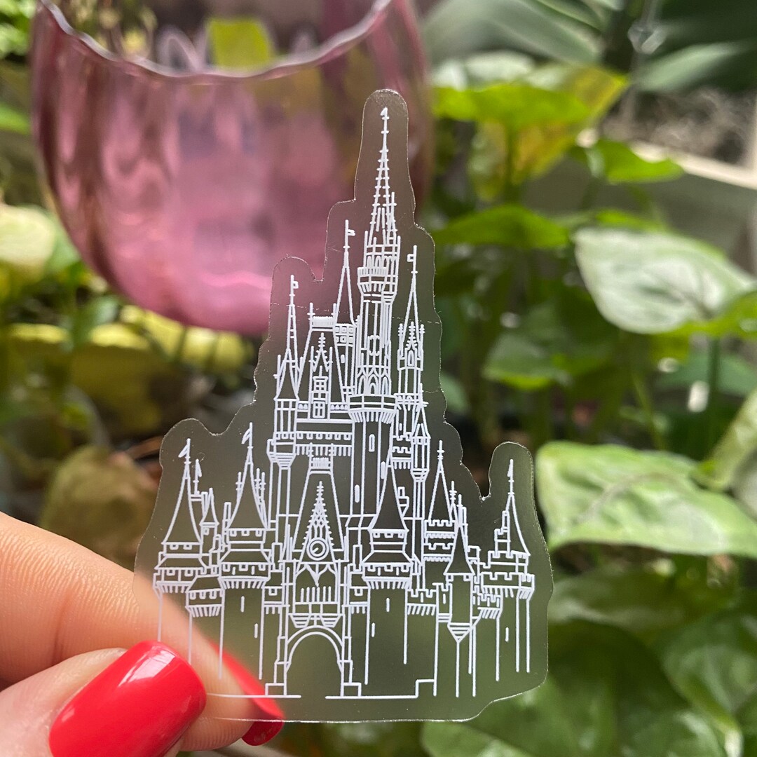 Cinderella Castle Clear Sticker Walt Disney World Sticker Disney Castle ...