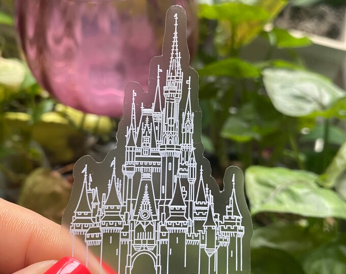 Cinderella Castle Clear Sticker Walt Disney World Sticker - Etsy