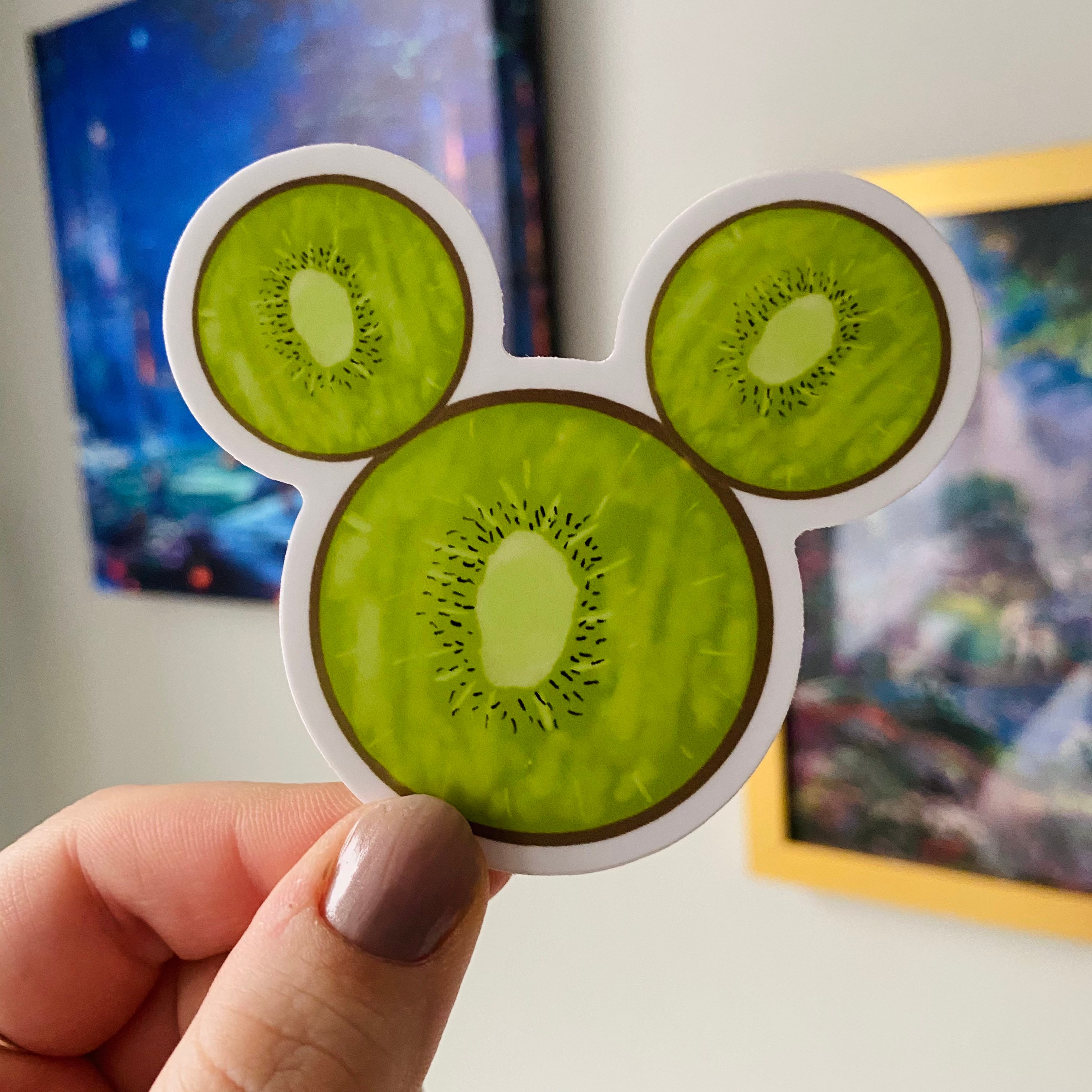 Mickey Kiwi Sticker Vinyl Sticker Waterproof Sticker - Etsy