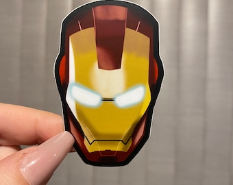 Vinyl Iron Man Helmet Decal - Etsy