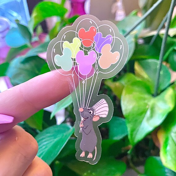 Remy Ratatouille Disney Sticker Remy With Mickey Balloons - Etsy