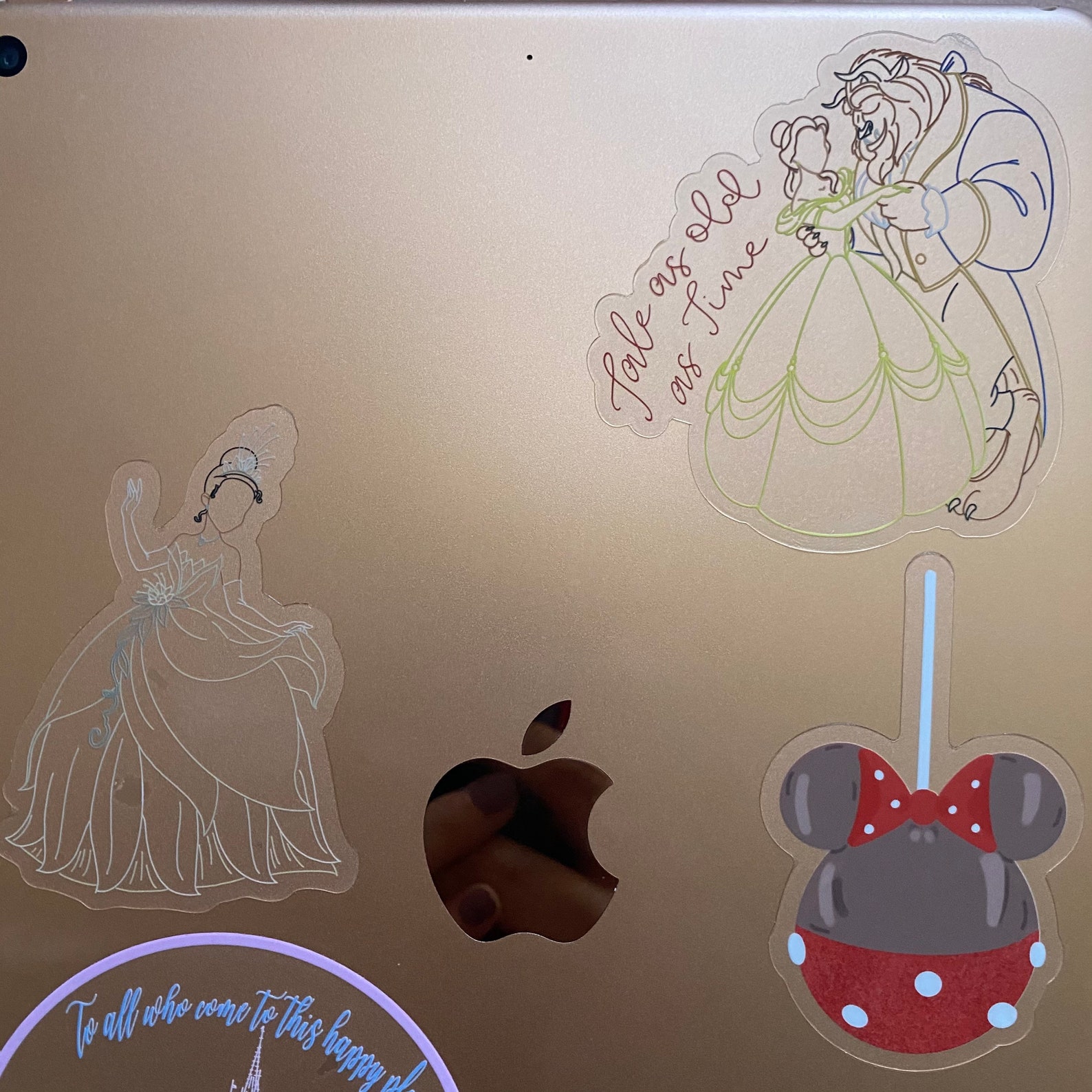 Beauty and the Beast Inspired Clear Sticker | Disney Sticker | Belle ...
