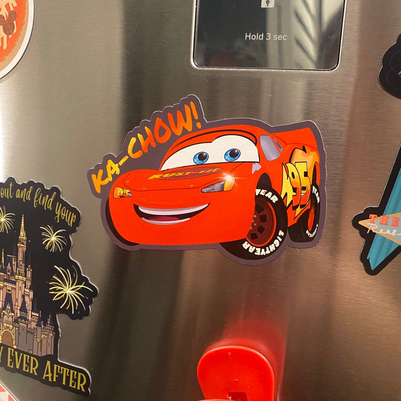 Lightning Mcqueen Magnet Disney Pixar Cars Car Magnet - Etsy