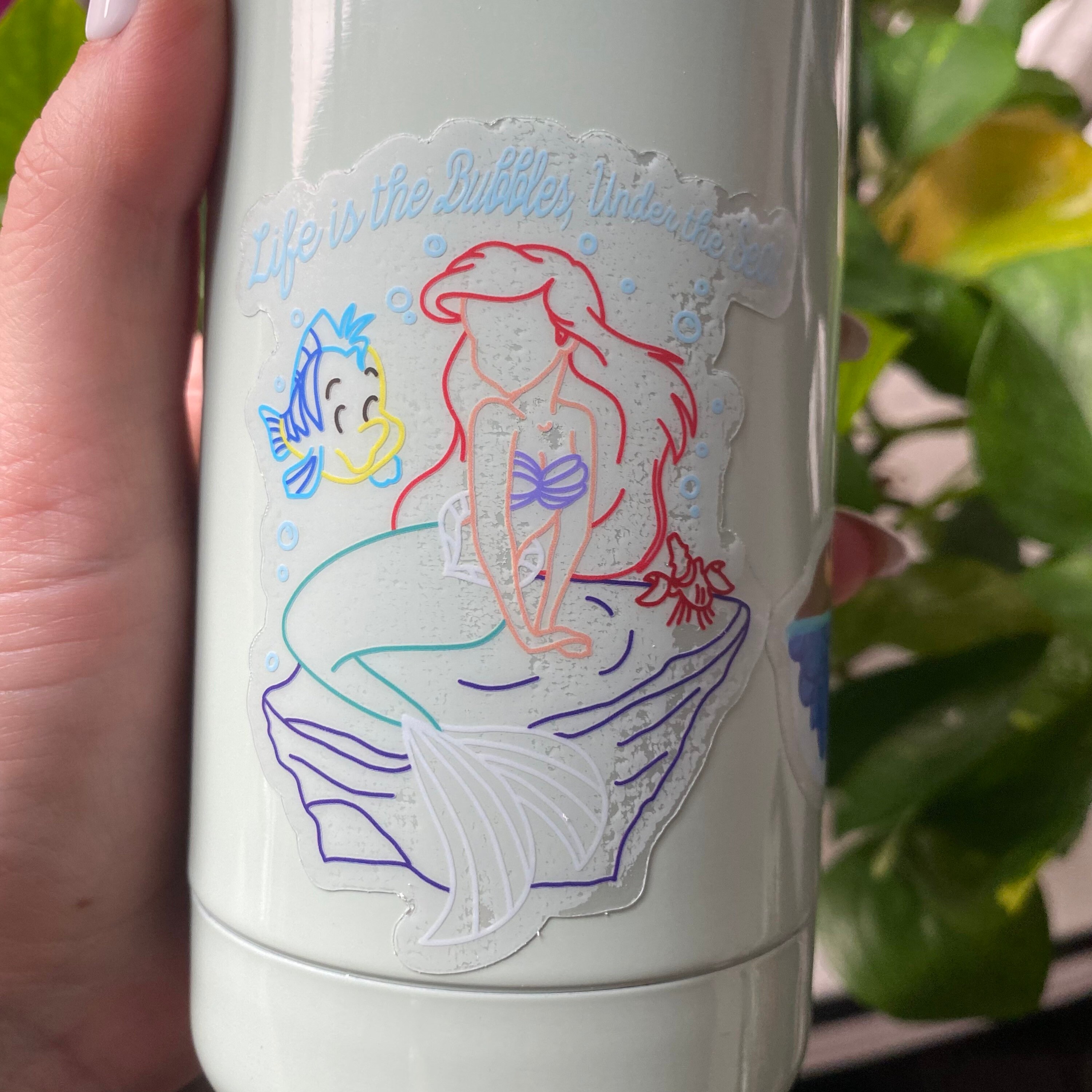 Little Mermaid Clear Sticker Ariel Disney Princess Sticker | Etsy