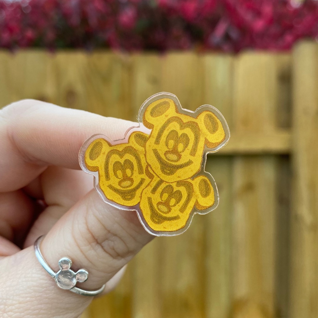 Mickey Waffle Stack Pin | Disney Pin | Acrylic Pins | Waffle Pin | Pin ...
