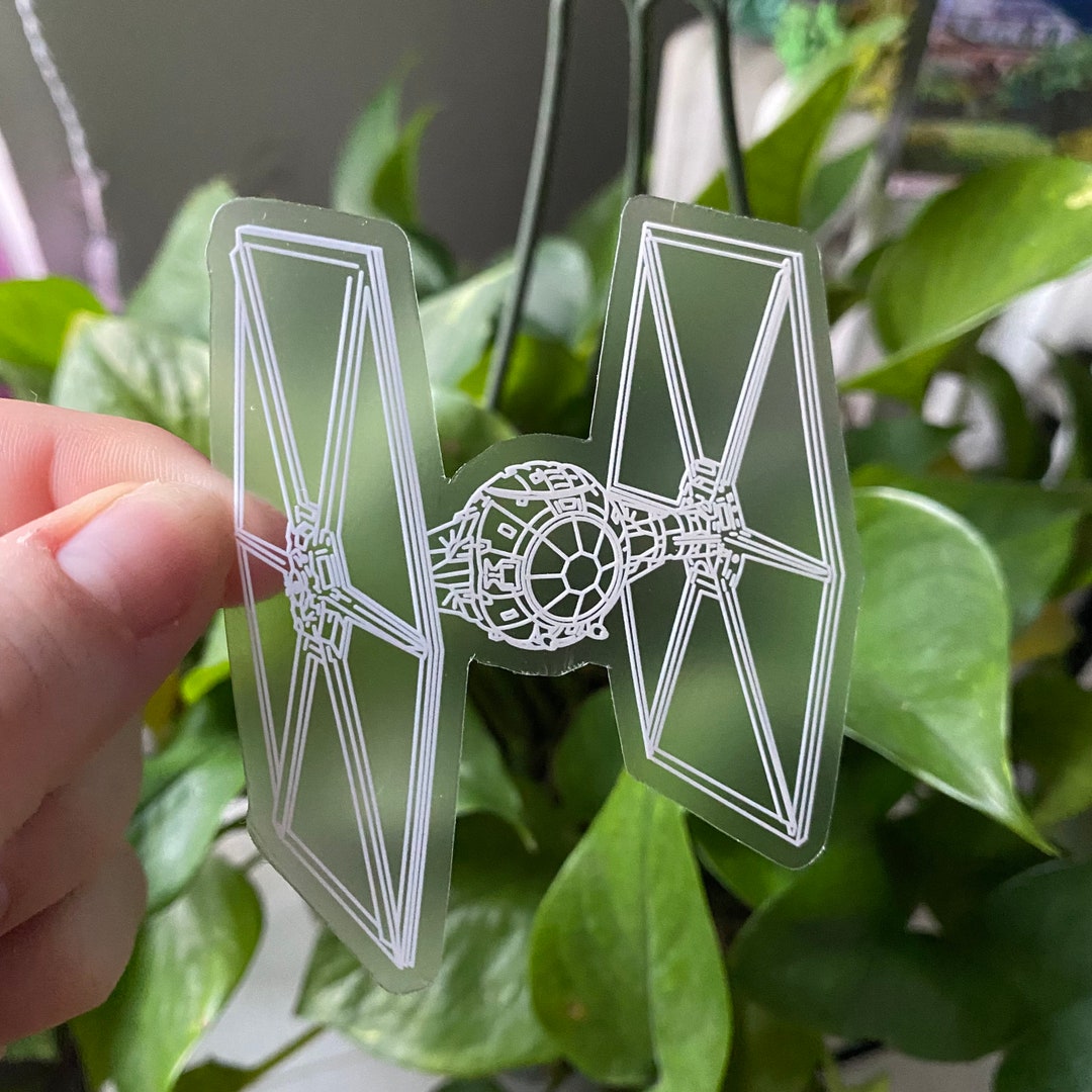 Star Wars Tie Fighter Clear Sticker Star Wars Sticker Disney Sticker ...