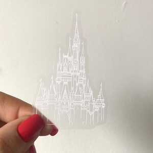 Cinderella Castle Clear Sticker | Walt Disney World Sticker | Disney ...