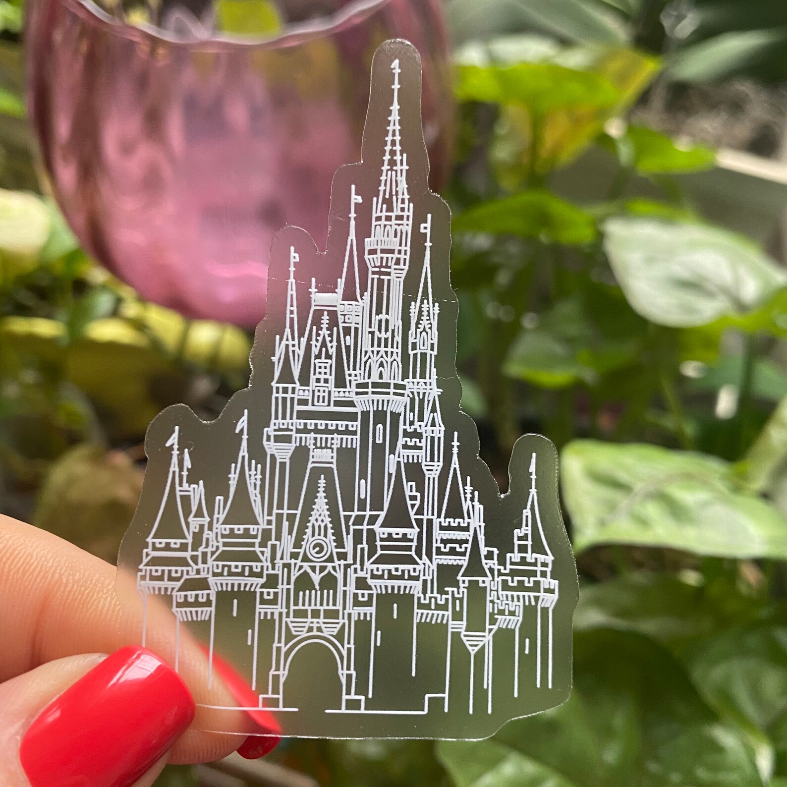 Cinderella Castle Clear Sticker Walt Disney World Sticker | Etsy