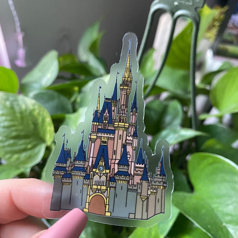 Cinderella Castle Clear Sticker Walt Disney World Castle - Etsy