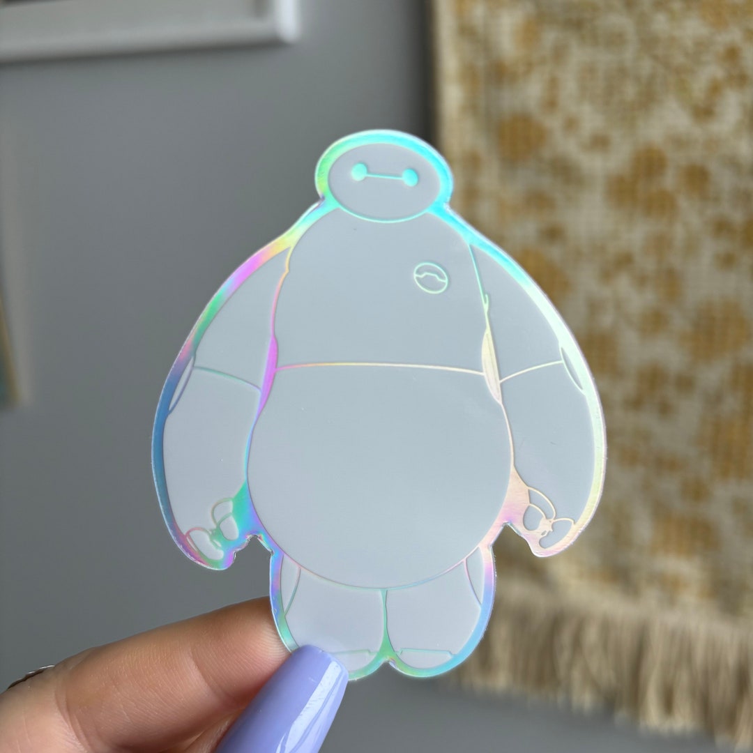 Baymax White Holographic Sticker | Big Hero 6 Sticker | White ...